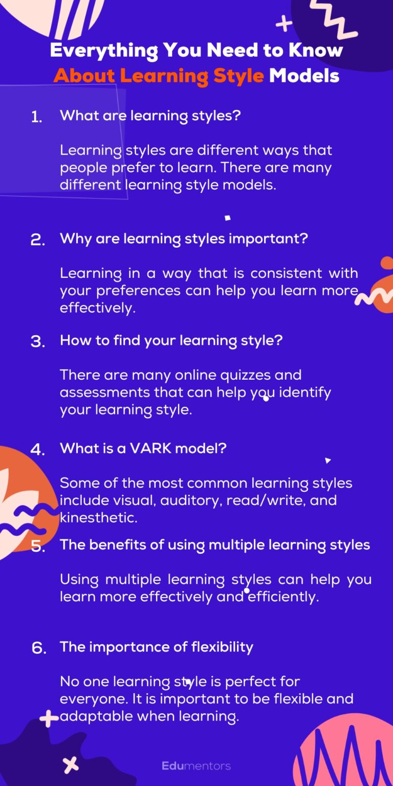 Top 4 Learning Style Models – Debates Surrounding Them - Edumentors
