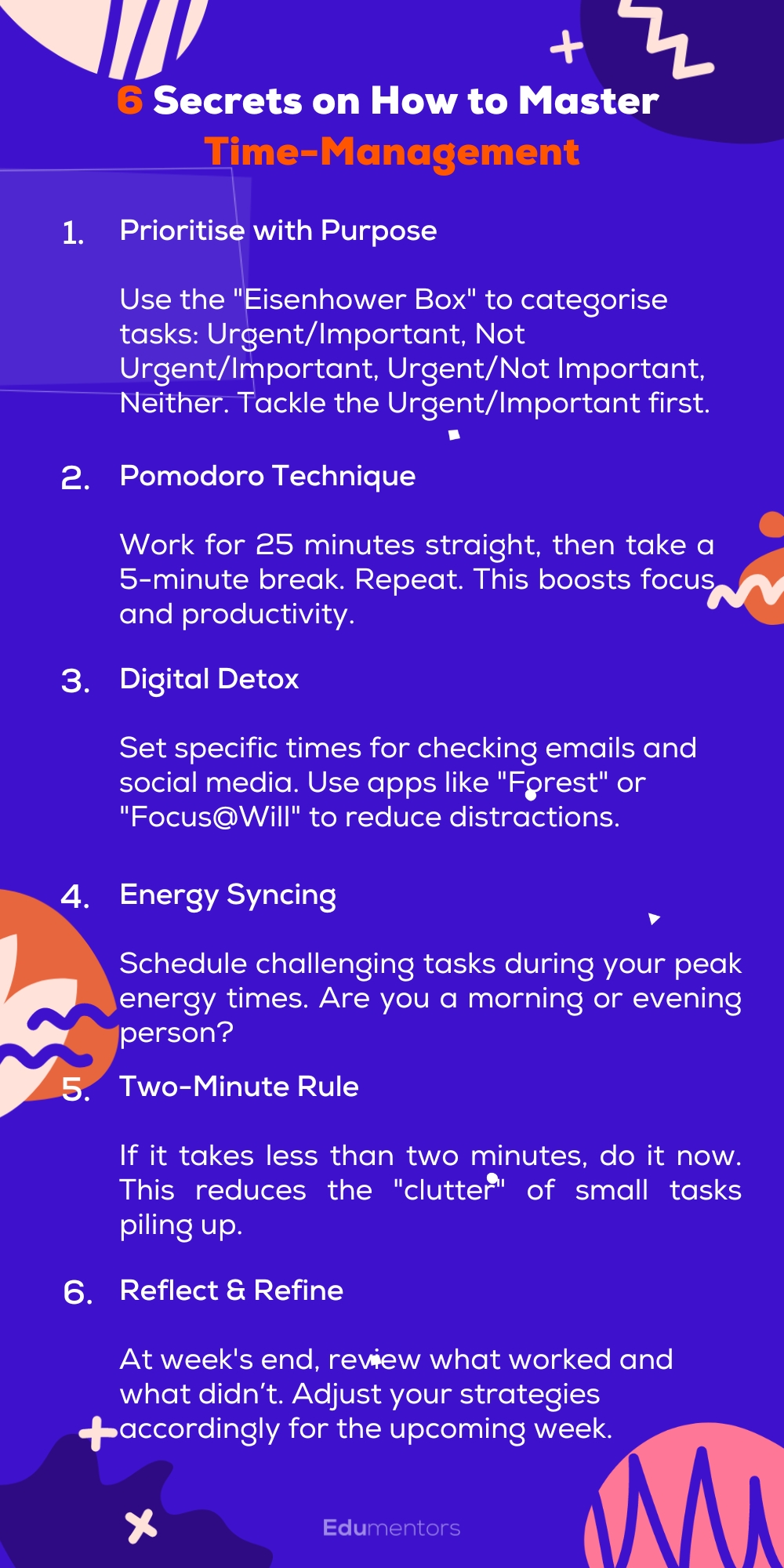 10 Tips for Time-Management - Edumentors